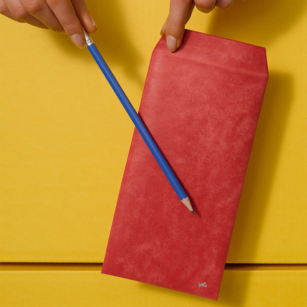 ＜moja kwa moja＞ envelope case (L)/紅色 | テーーマ teema