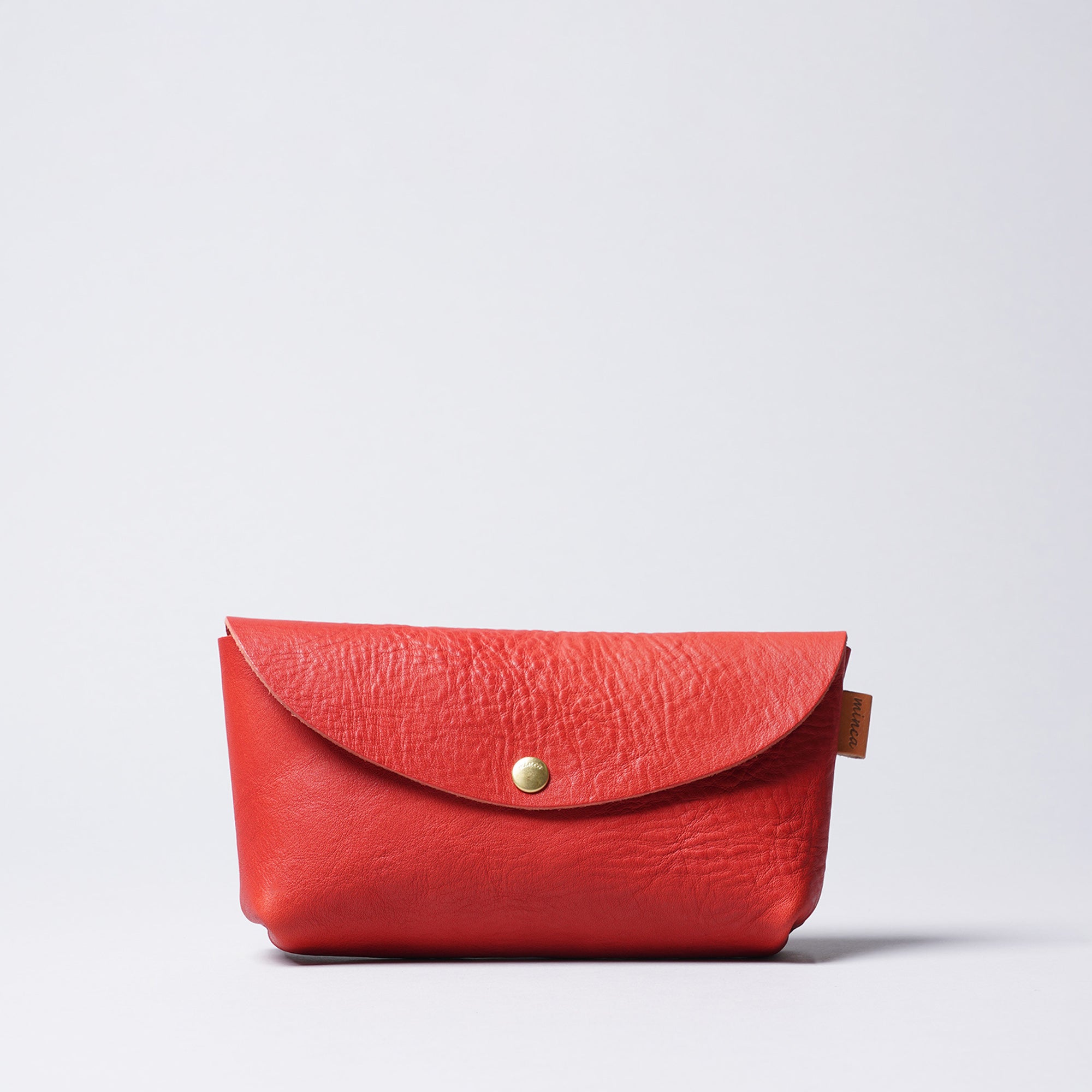 Leather Pouch 02/ M / Red | テーーマ teema